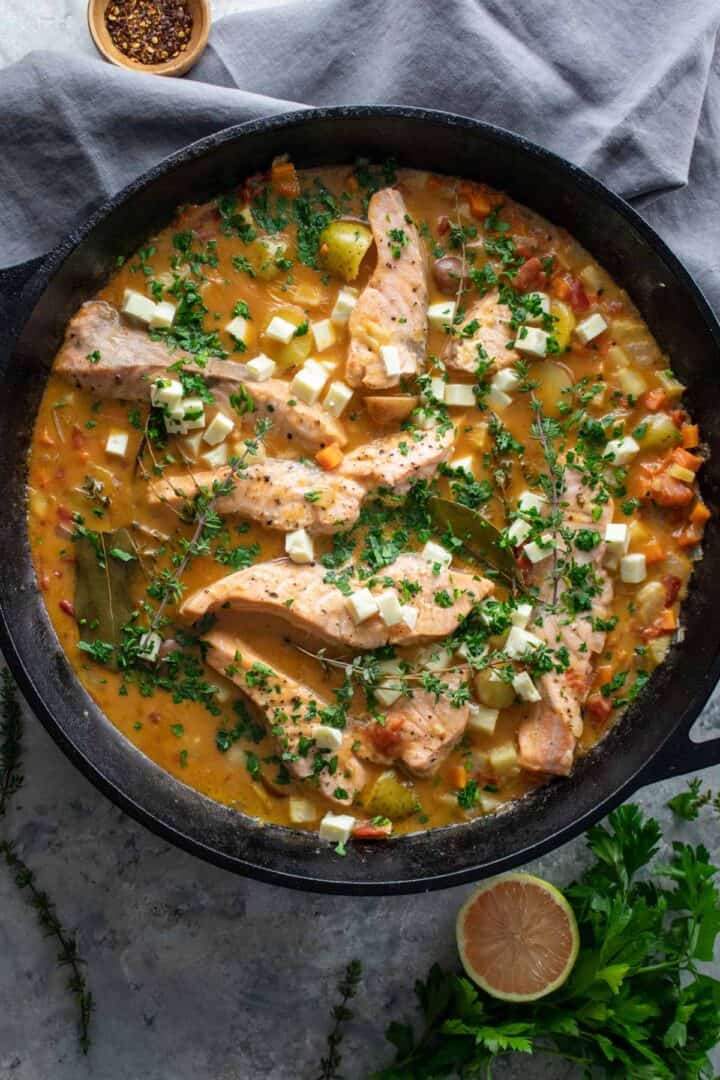Easy One-Pot Salmon Stew - The Frizzled Leek