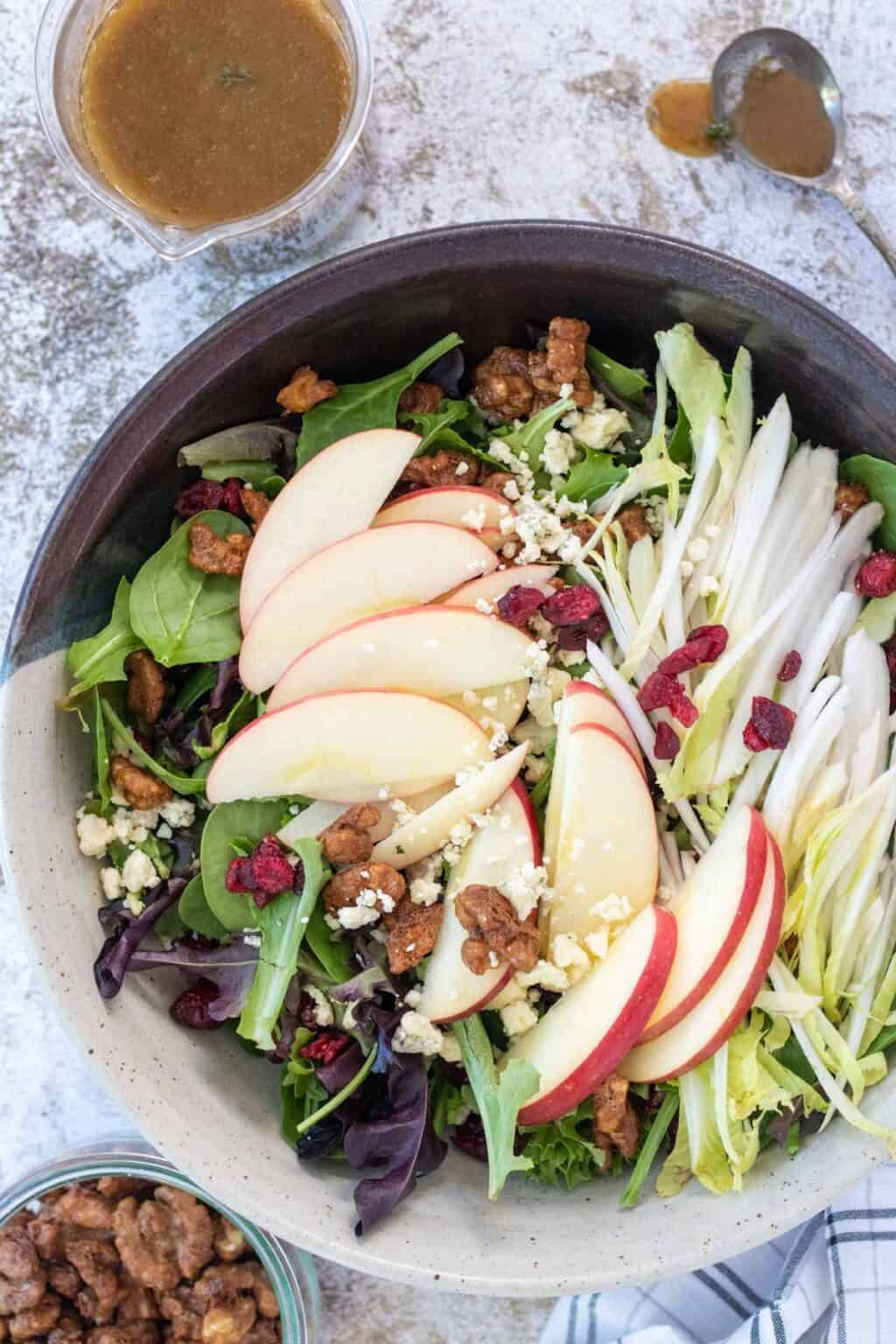 Apple Cranberry Walnut Salad - The Frizzled Leek