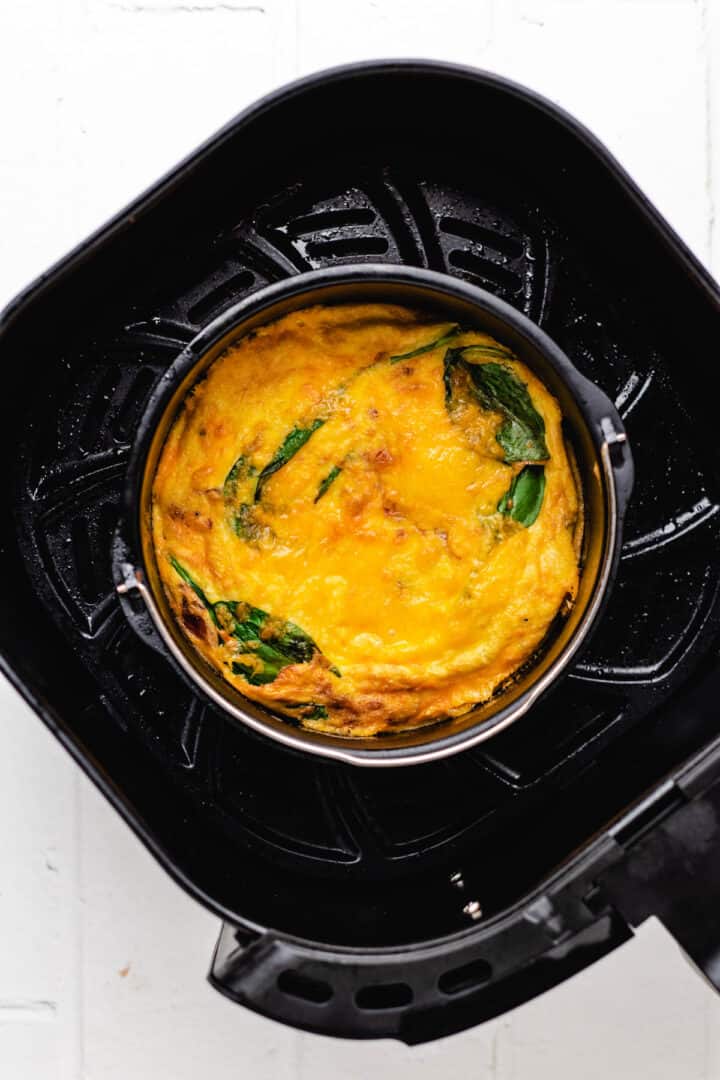 Air Fryer Omelette (omelette bar toppings) - The Frizzled Leek