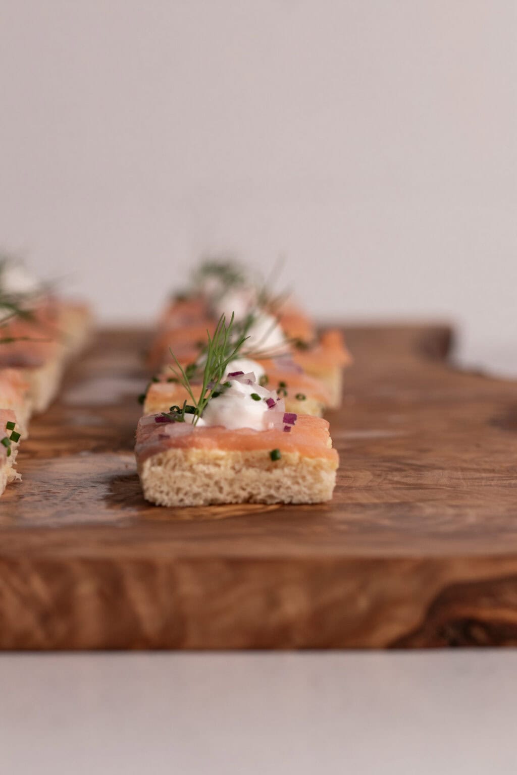 Smoked Salmon Canapés - The Frizzled Leek