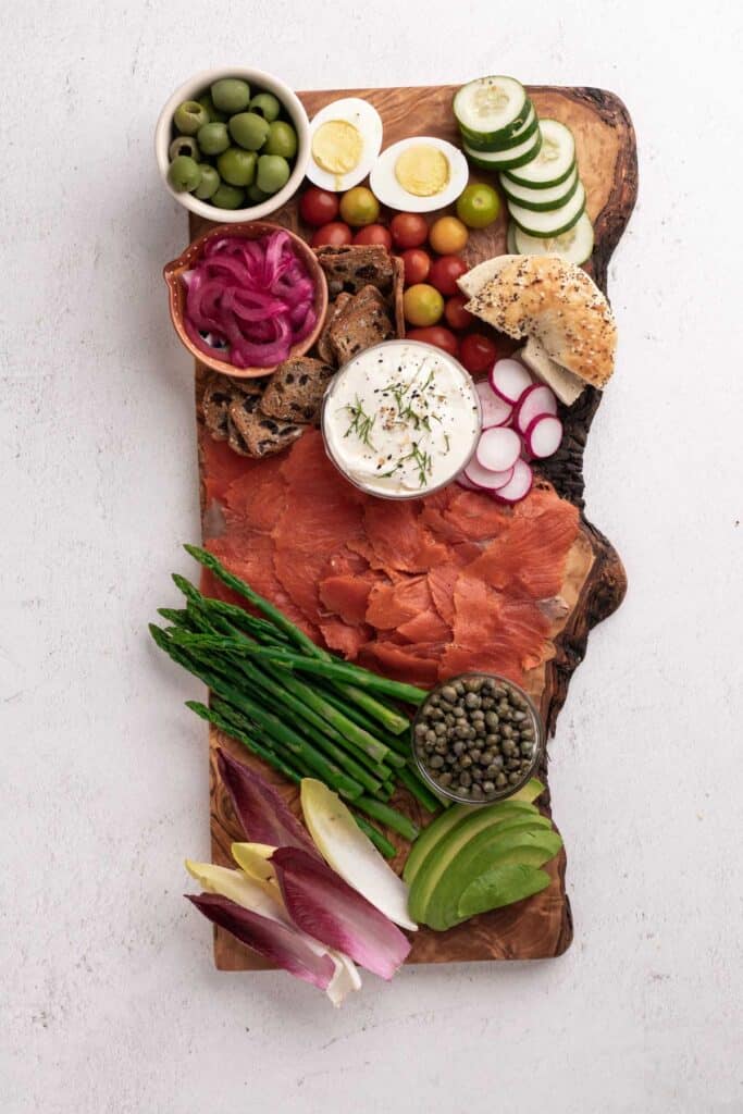 Smoked Salmon Charcuterie Board - The Frizzled Leek