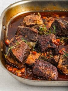Red Wine Braised Beef Short Ribs - The Frizzled Leek