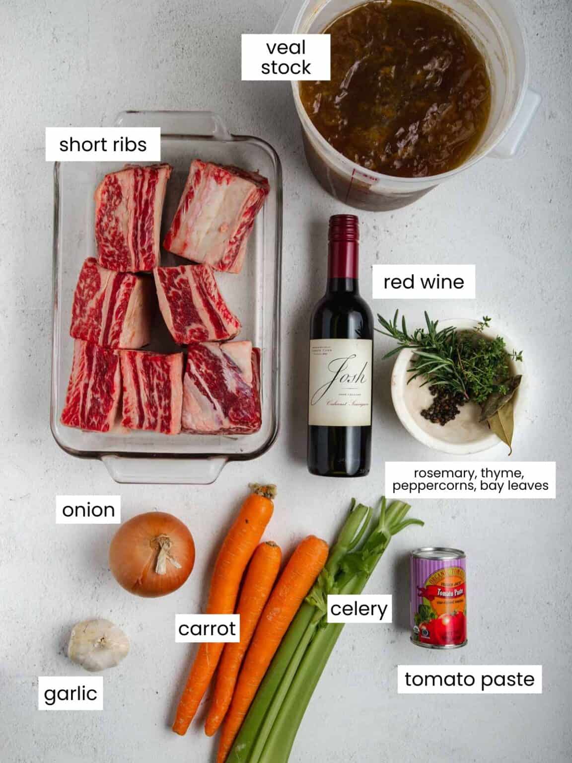 Red Wine Braised Beef Short Ribs - The Frizzled Leek